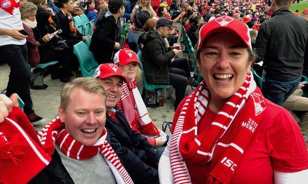 'I can't wipe the smile off my face': Swans member's lucky day