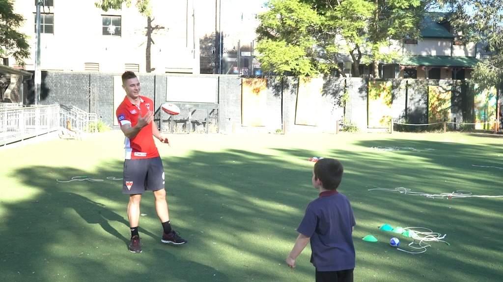 Swans visit Newtown North Public