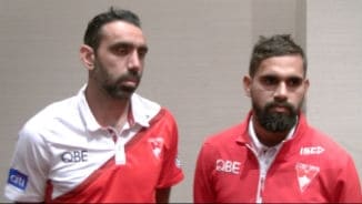 Jetta dance in support of Goodes
