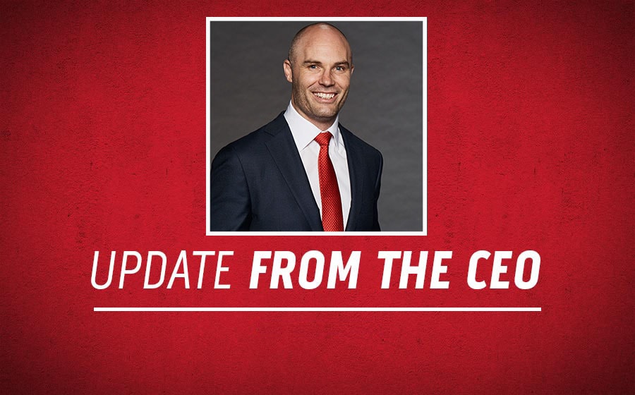Update from the CEO