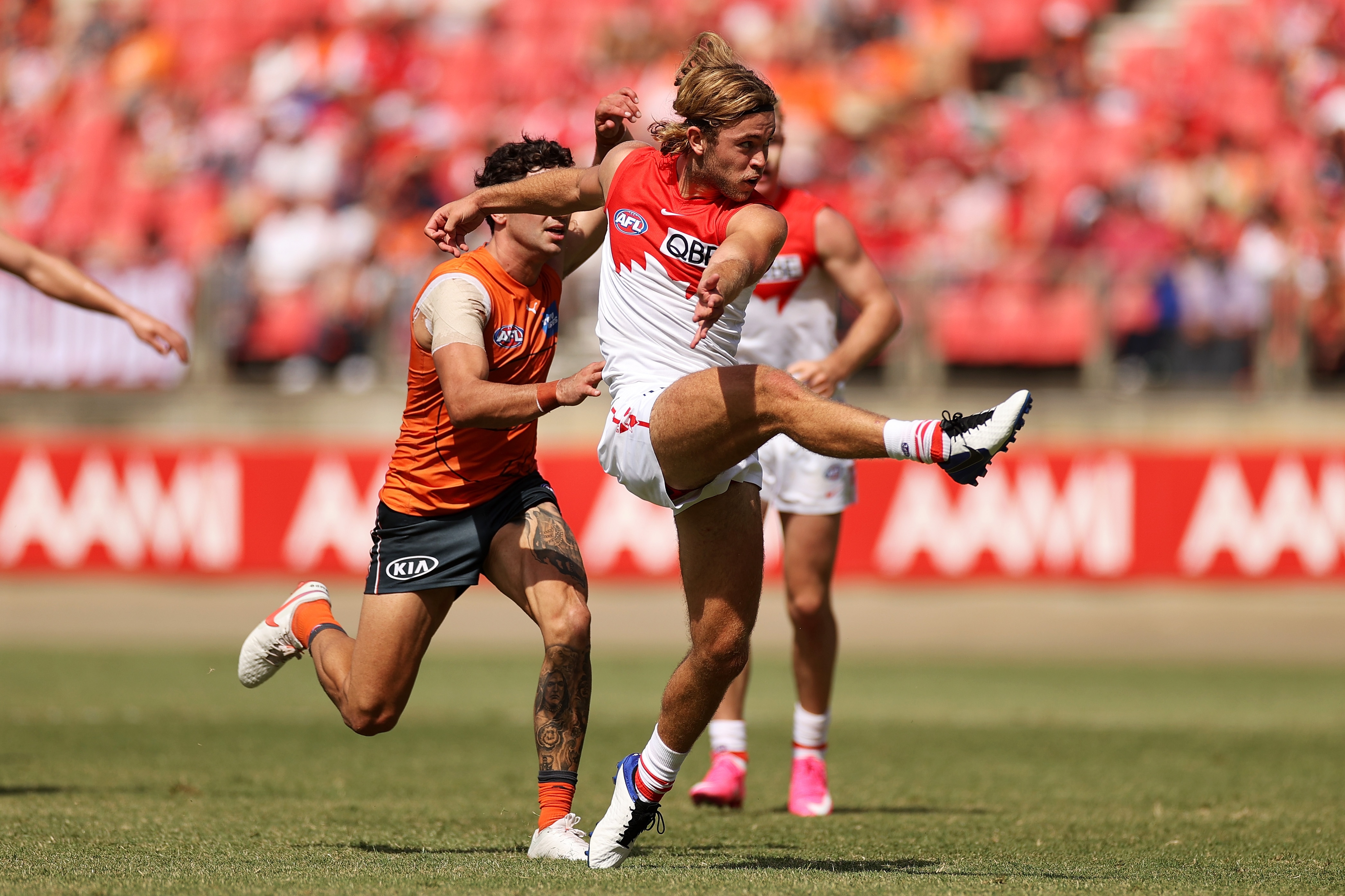 Swans surge but Giants claim pre-season victory