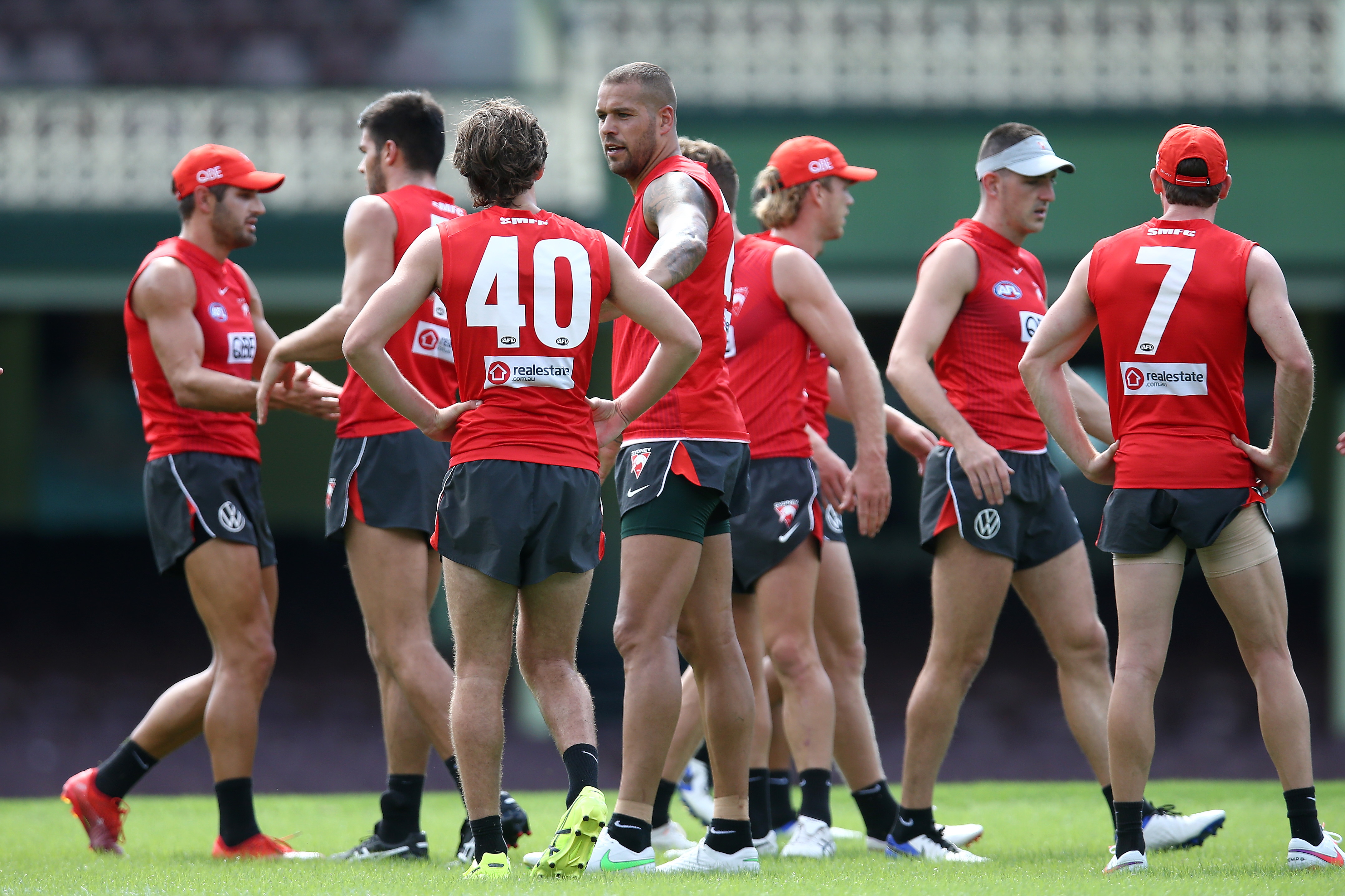 Gallery: Swans train on SCG ahead of round two