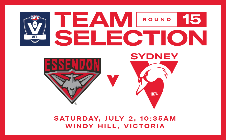 Swans VFL named to face Essendon