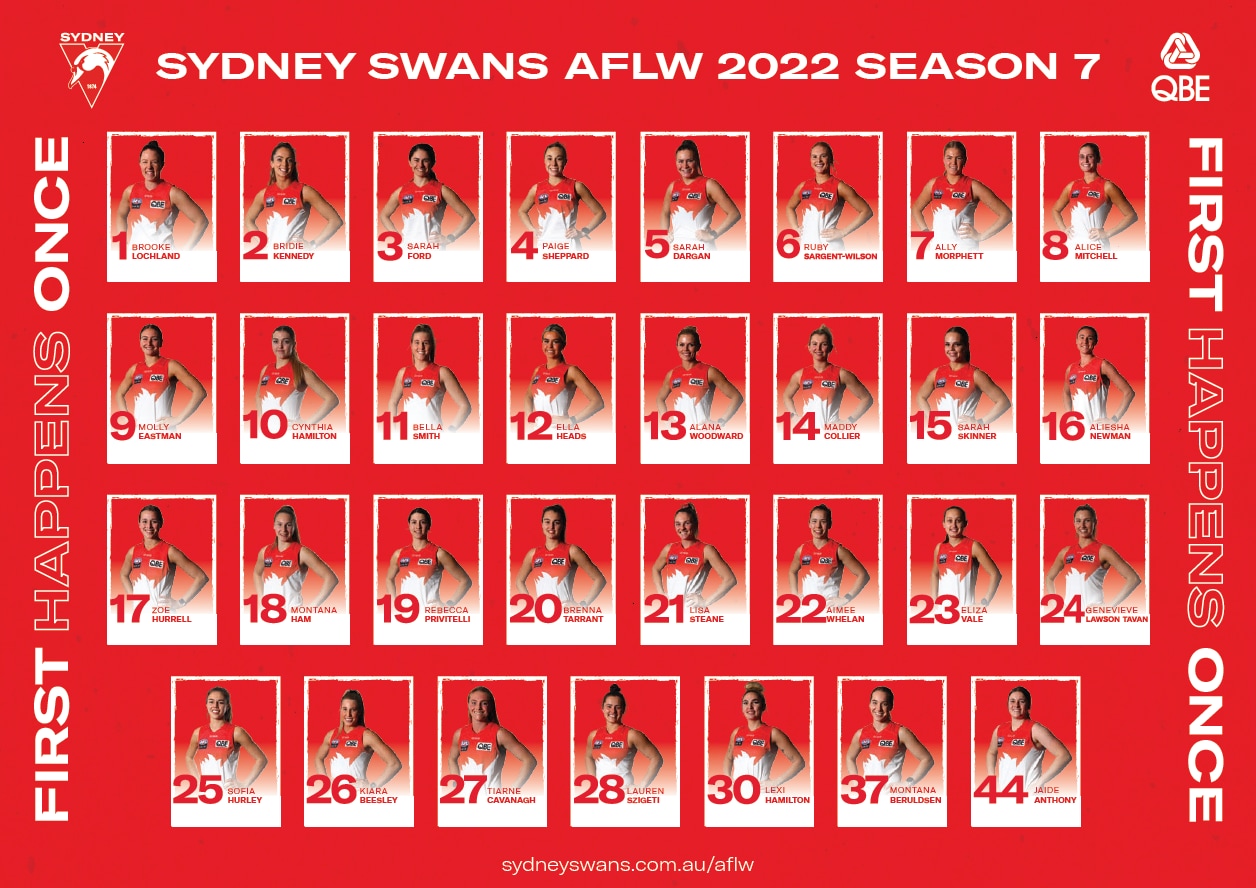 Download our AFLW Team Poster