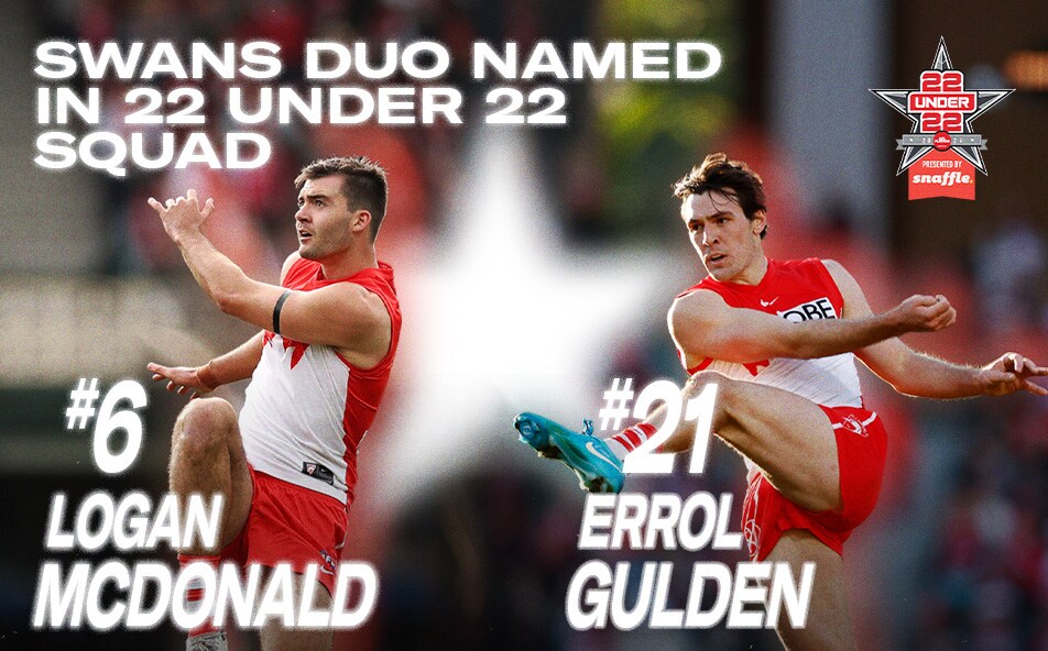 Swans duo named in 22Under22 squad