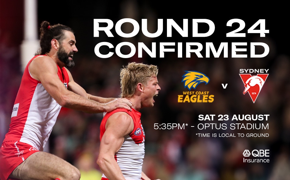 Round 24 fixture confirmed