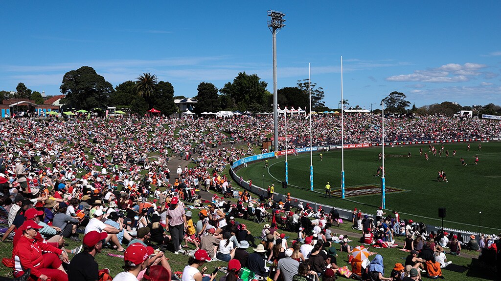 Record crowd turns up for AFLW Sydney Derby