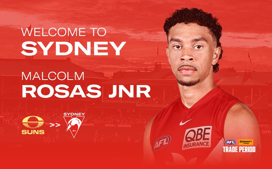 Swans welcome Malcolm Rosas Jnr