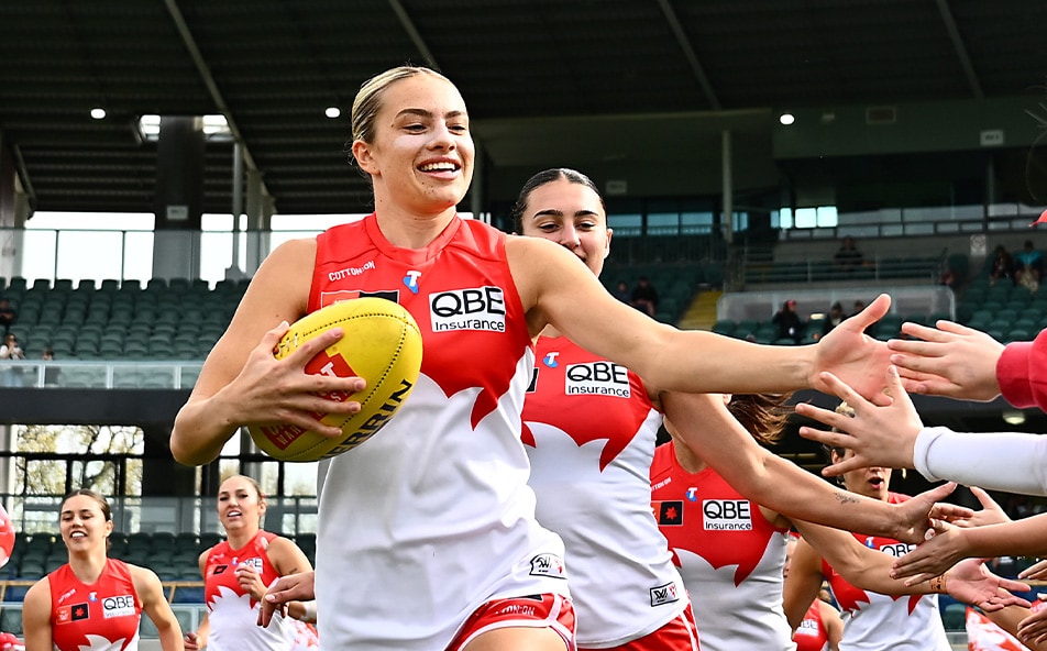 Six Swans nominated ahead of 2025 AFL Players’ AFLW MVP Awards