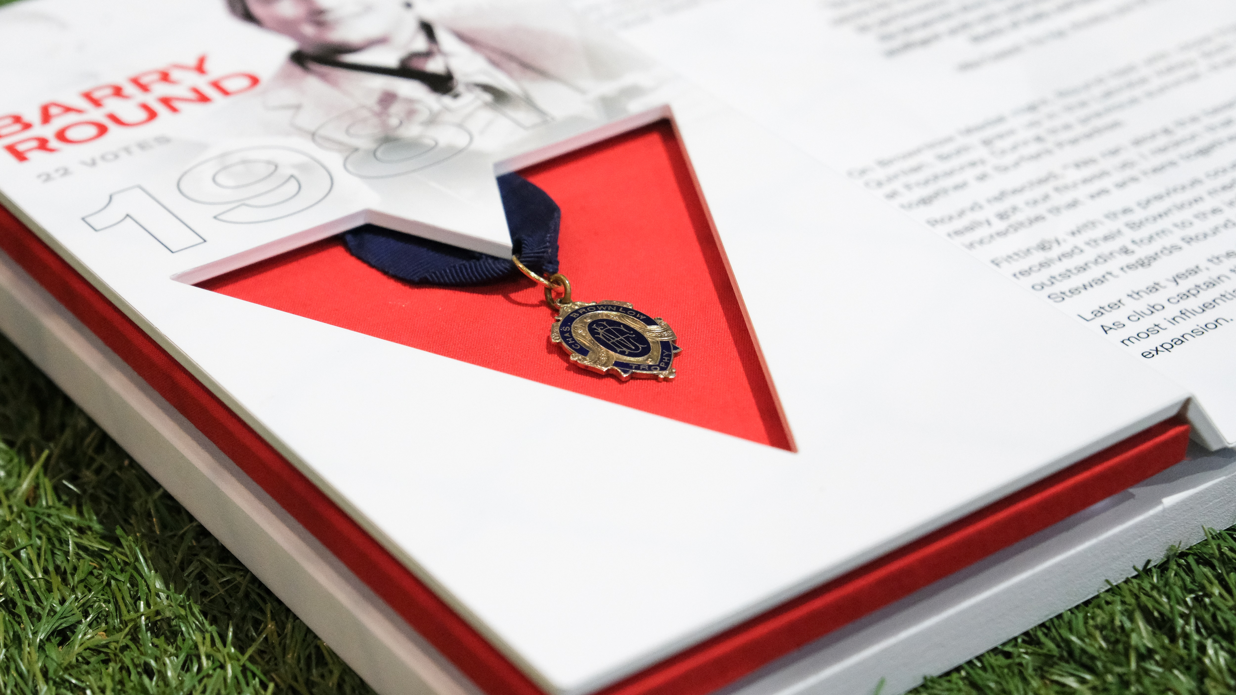 Barry Round’s Brownlow Medal on display