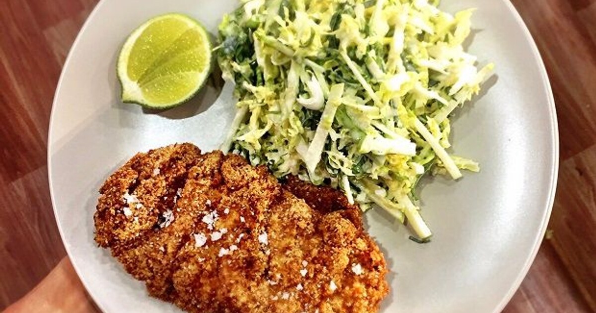 Cooking with Courtney: Superfood chicken schnitzel and apple slaw