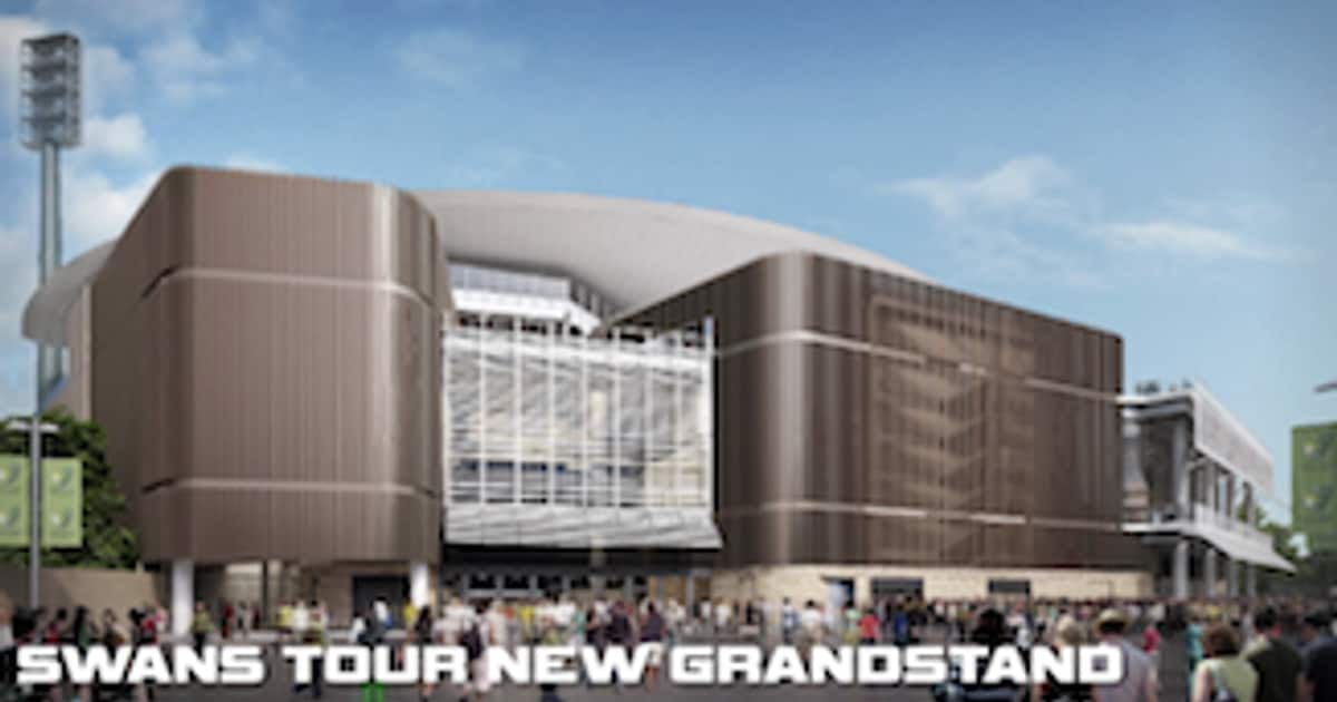Swans tour the new SCG grandstand