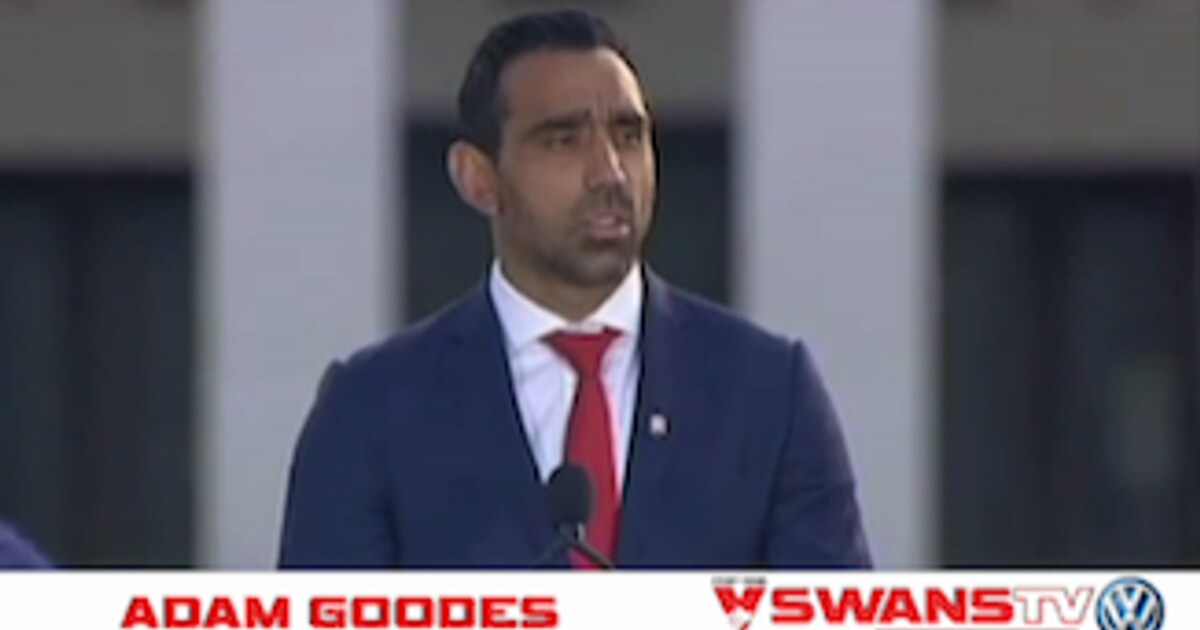 SwansTV: Adam Goodes AOTY acceptance speech