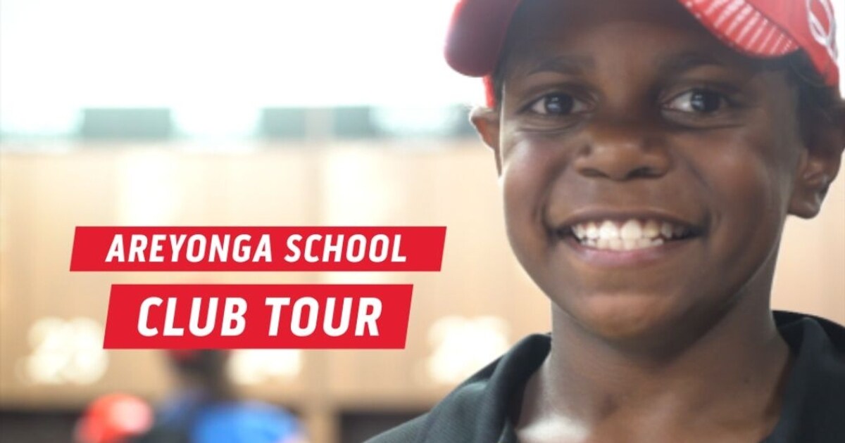 Areyonga School visit the Swans