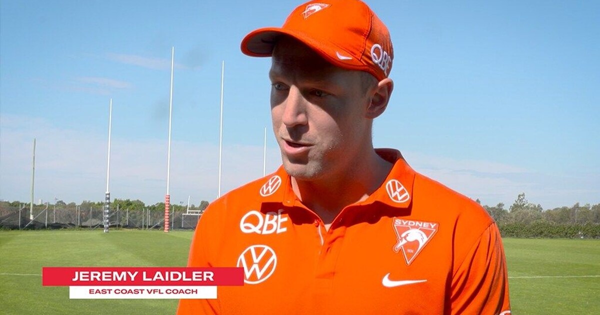 Jeremy Laidler after GWS Practice Match (East Coast VFL)
