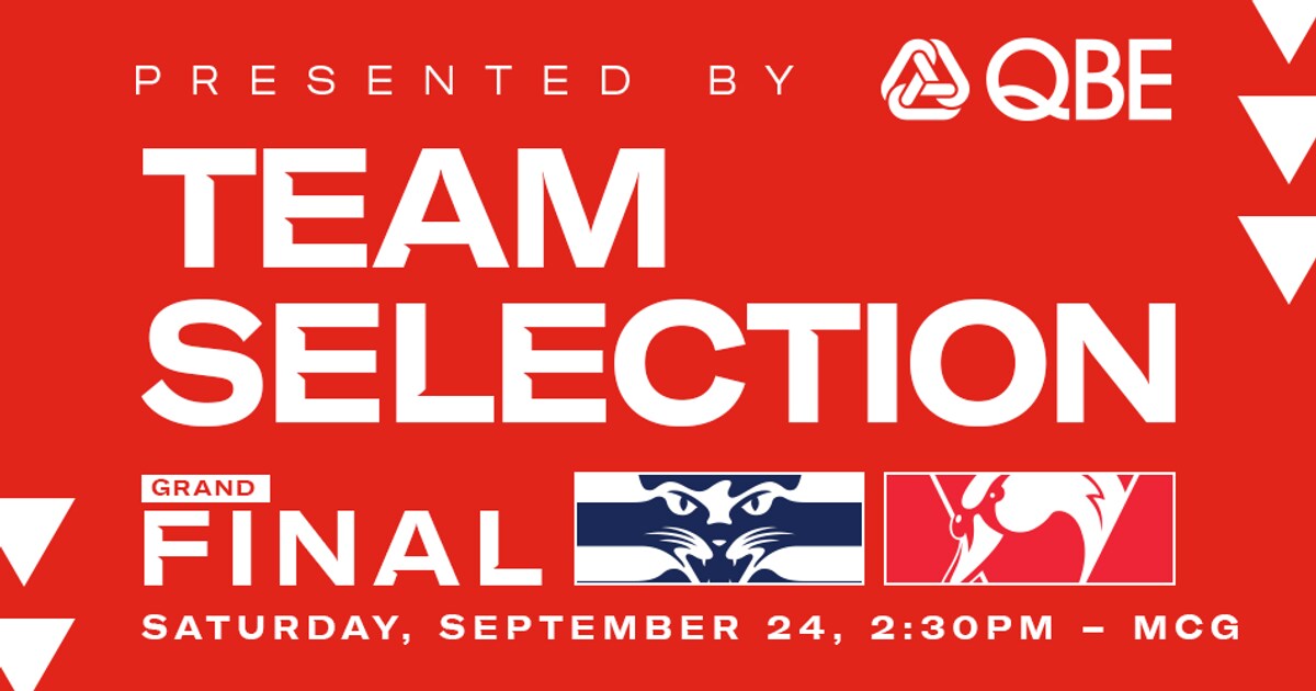 TEAM: One change for Grand Final