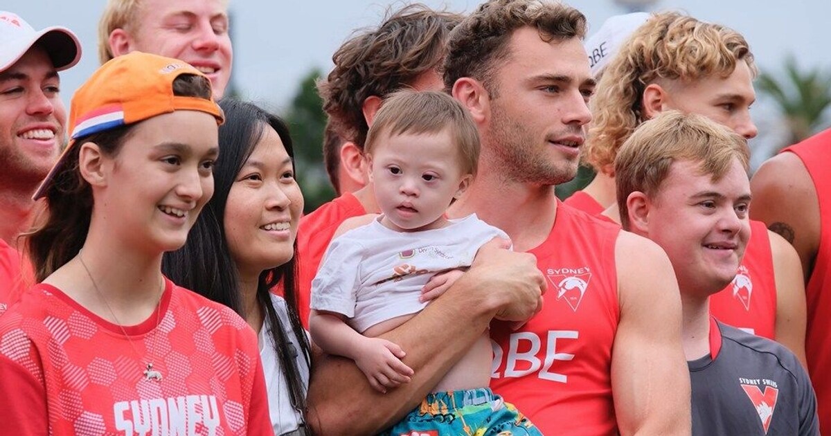 Down Syndrome NSW visit Swans training
