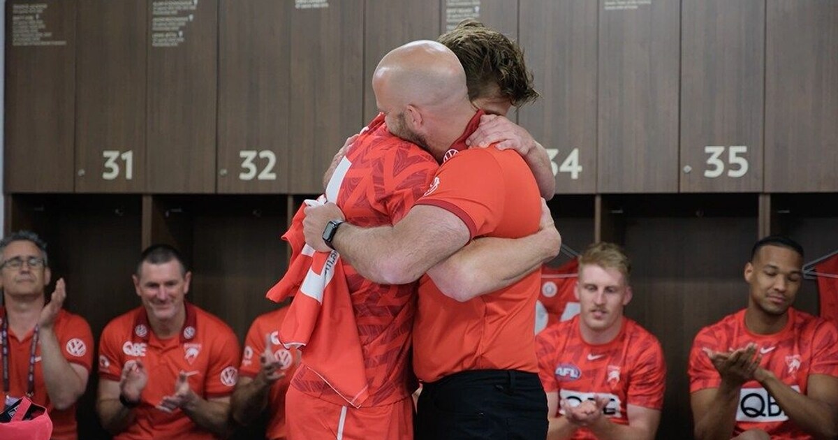 "You'll probably be in the toilet doing your hair" - Dane Rampe ...
